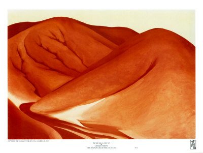 Red Hills Grey Sky by Georgia O'Keeffe